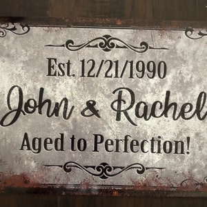 Custom Arch Top Steel With Rusty Edge Metal Sign - Etsy