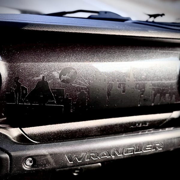 T-rex Skeleton Rear Hardtop Window Decal- Fits Jeep Wrangler JKU JLU ...