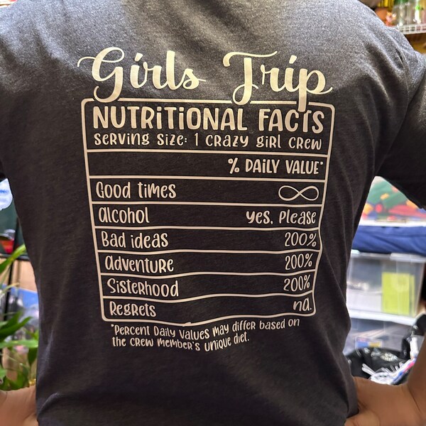 Girls Trip Nutritional Facts Svg Bundle Sisters Trip Besties Trip