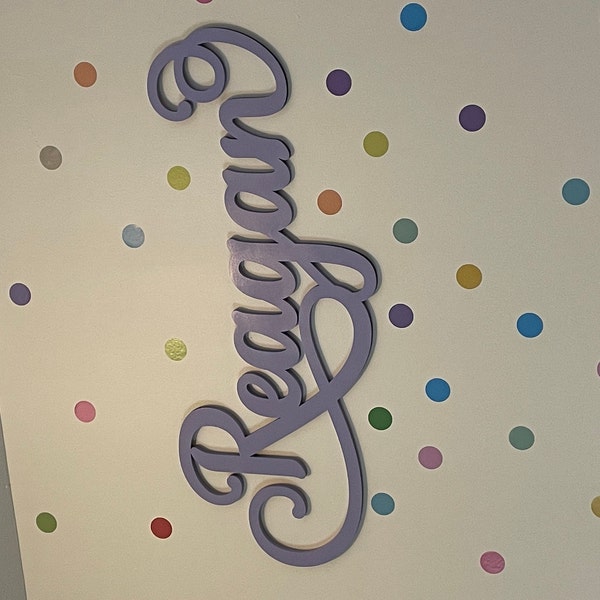 Custom Name Sign, First Name. Personalized Name Sign, Script Font ...