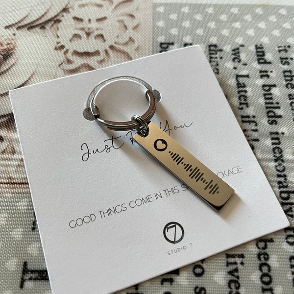 Personalized Keychain Song Code Gift Anniversary Our Song Code Gift ...