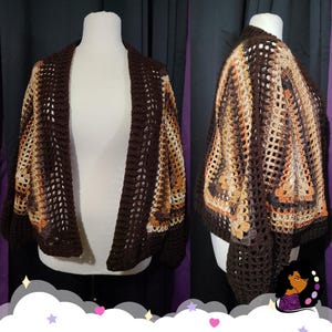 Crochet Hex Cardigan Pattern PDF INSTANT DOWNLOAD video - Etsy