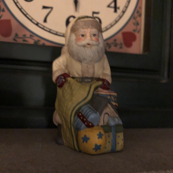 Peppermint. Chalkware Santa Claus - Etsy