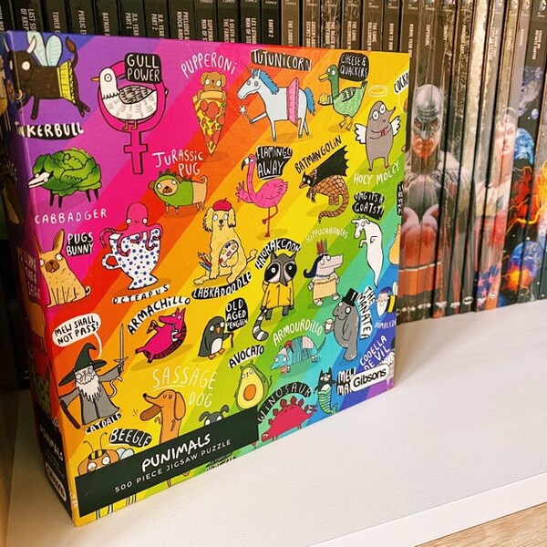 Punimals Animal Jigsaw Rainbow Jigsaw Pun Jigsaw Funny Jigsaw Katie ...