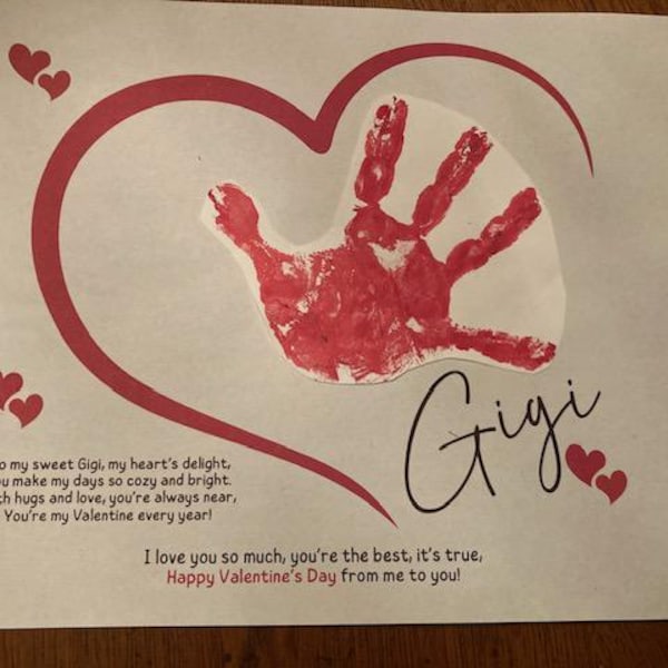 Dinosaur Valentines Day Handprint Craft Art| Dino Roar Footprint Art ...