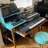 Music STUDIO DESK, Custom Sound Recording Table, Wood Furniture, Oak ...