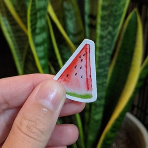 Tiny Watermelon Vinyl Sticker - Etsy