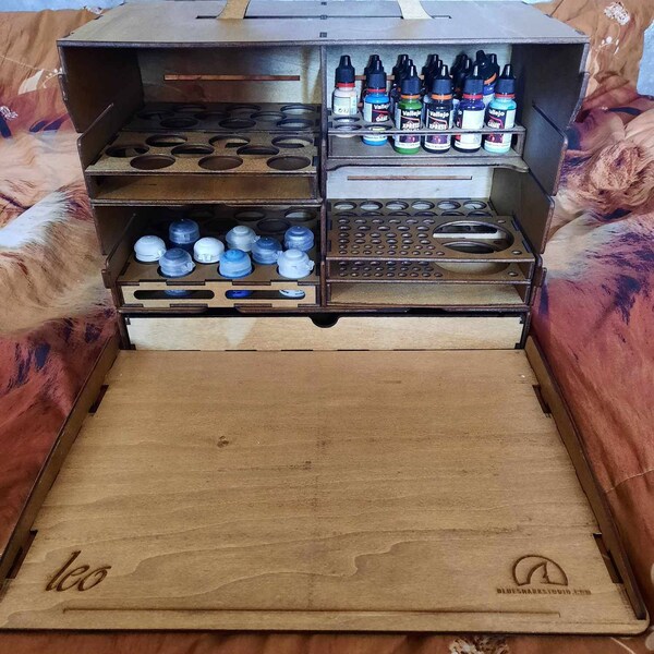 MEGA Portable Paint Station, Modular Shelves and Storage Compatible ...