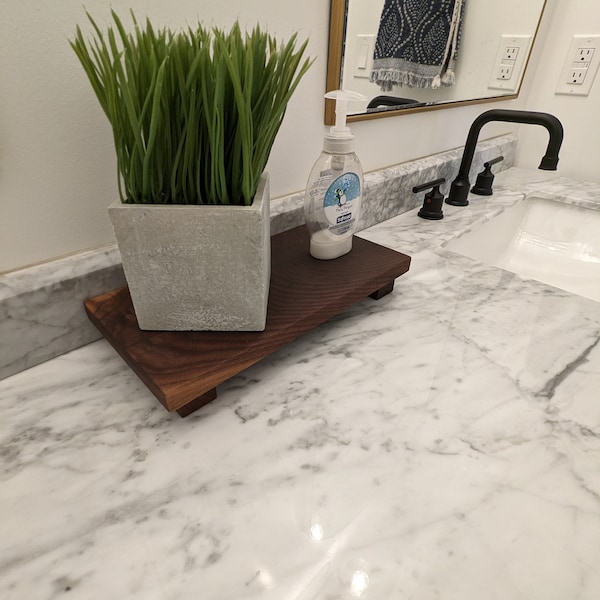 Sink Caddy-soap Dish Riser-decorative Soap Tray-wooden Riser-soap Dish ...