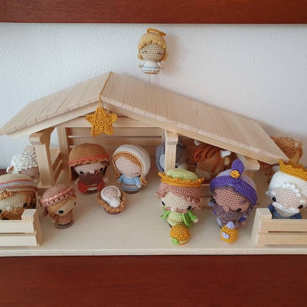 7-in-1 Nativity Crochet Pattern Set Stable Goatling Elephant DIY ...