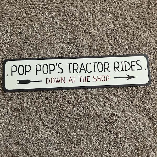Tractor Rides Sign, Papa Gift, Papa Sign, Tractor Ride Sign, Barn ...