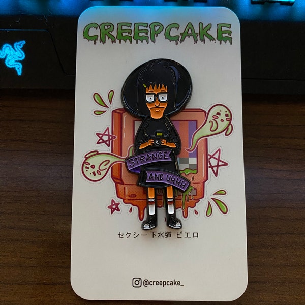 Tina Belcher 2" Enamel Pin Bob's Burgers Tina Belcher Beetle Lydia ...