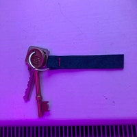 Hand Painted Leather Keyrings - Etsy UK