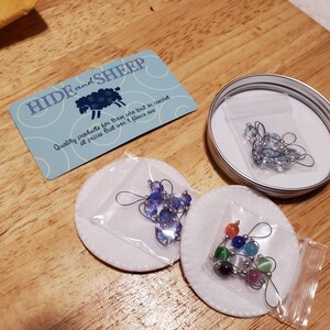 Seafoam Dragonfly Row Counter Knitting Abacus Bracelet Item | Etsy