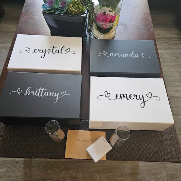 Empty Gift Box – Small Holiday Gift Box, Sturdy Decorative Packaging ...