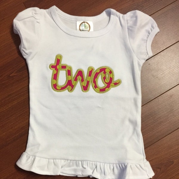 TWO- Cursive Applique Font/design - Etsy