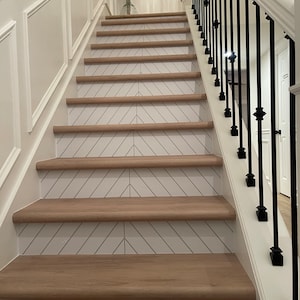 Light Brown Wood Stair Riser Window Sill Tile Stickers 7 - Etsy