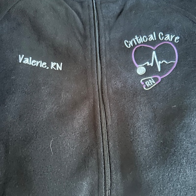 Nurse Jacket Critical Care Nurse Jacket RN Zip Sweatshirt Nurse Gifts ...