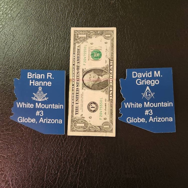 R.A.M. Officer or Members Over the Pocket Name Badge Style W/changeable ...