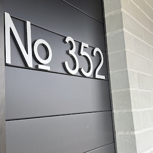 CLASSIC MODERN House No. Letters in Black Large House Number | Etsy