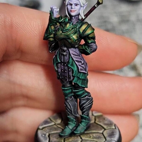 Mindy the Drow Paladin- Twin Goddess Miniatures January 2024 | Minthara | Baldur's Gate | BG3 ...