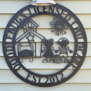 Personalized Kindergarten Sign, Creche Sign, Preschool Sign, Nursery ...