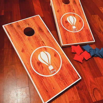 Officially Licensed BYU Cougars Pyramid Stained Cornhole Set With Bags ...