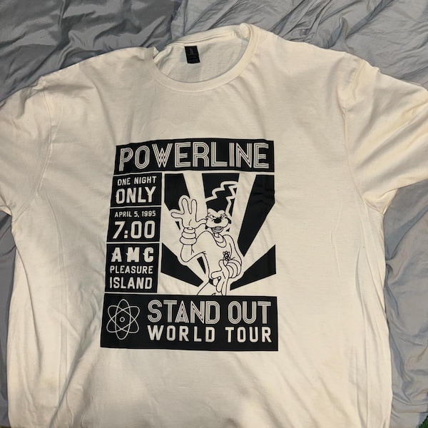 Powerline Stand Out World Tour Poster T-shirt - Etsy
