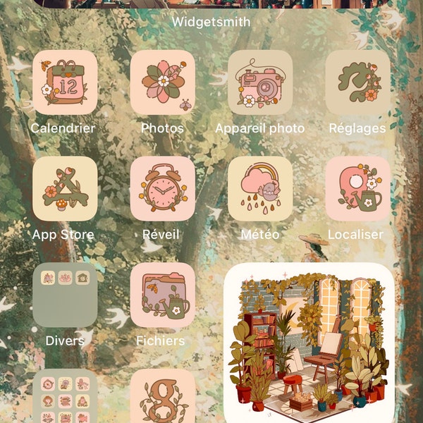 Cottagecore Aesthetic App Icons, Ios Icons, iPhone Icons, Cottagecore ...