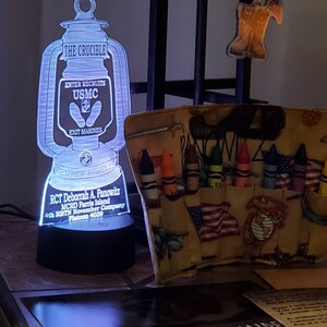 ARMY Forge Lantern Style LED Acrylic Personalized Light | Etsy