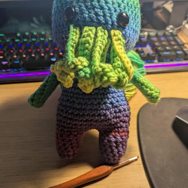 Cthulhu Crochet Pattern - Mini Cthulhu Eldritch God - Etsy