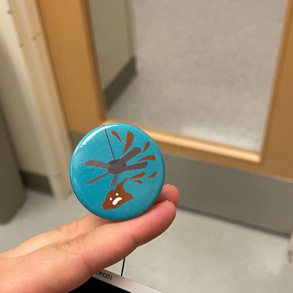 Poo Hitting the Fan Badge Reel - Funny Badge Reel - Snarkynurses - Cute ...