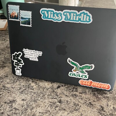 Retro Name Decal, Waterproof Personalized Vinyl Sticker, NAME STICKER ...