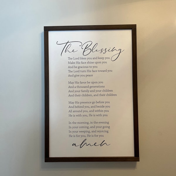Worship Song Sign | the Blessing Song Sign | Entry Wall Decor ...