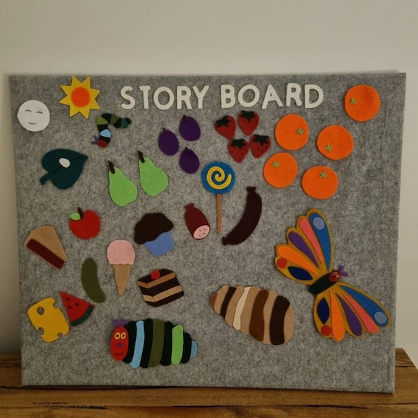 The Very Hungry Caterpillar Felt Board Story - Etsy