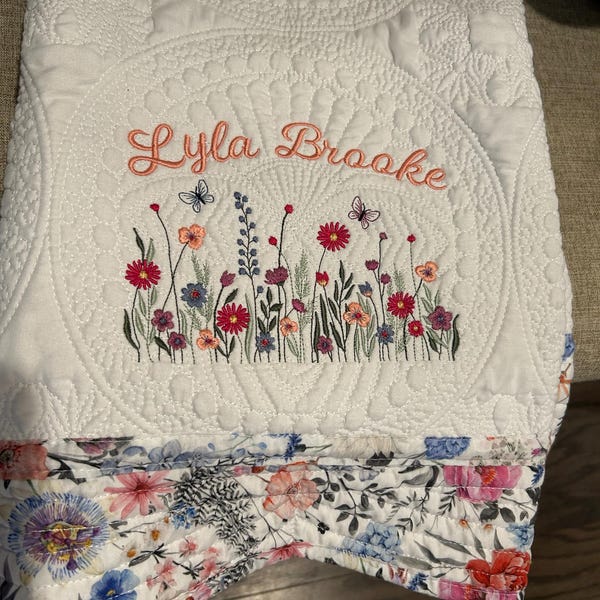Nana Flower Embroidery Design, 3 Sizes, Instant Download - Etsy