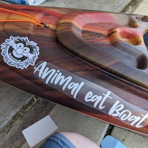 Kayak Vinyl Decal Stickers Personalized Kayak Decal Custom Canoe Decals ...