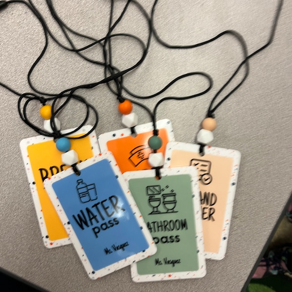 Teacher Hall Passes-classroom-office Pass-nurse Pass - Etsy