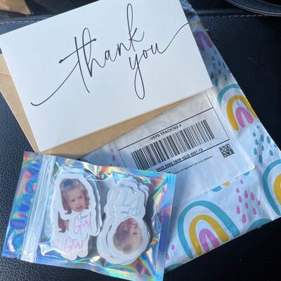 FIRST Birthday Custom Baby Stickers Waterproof, Custom Themed First ...