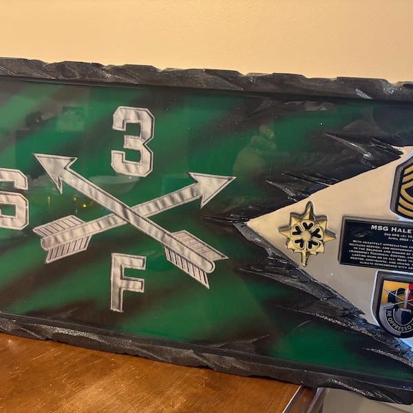 Professional Guidon Wooden Flag - Military Intelligence Corps - Add ...