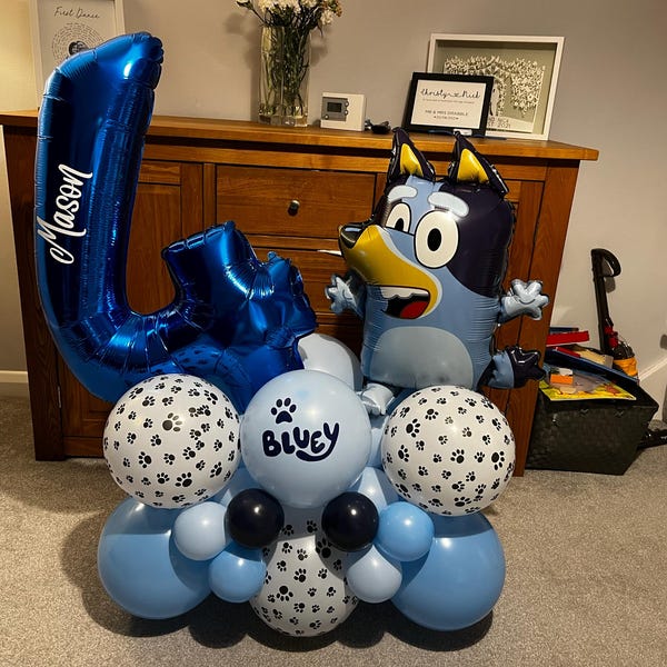 DIY Large Bluey Personalised Balloon Sculpture Kit | No Helium ...