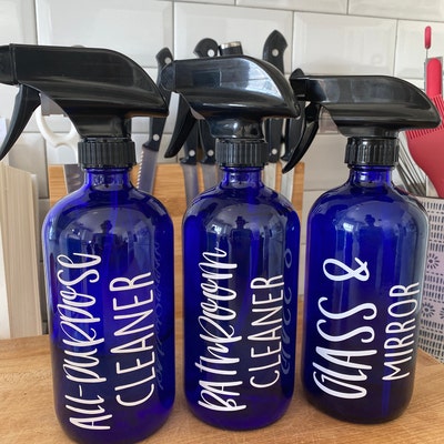 Custom Spray Bottle Labels, 2 Oz, 4 Oz, 8 Oz Spray Bottle Labels ...