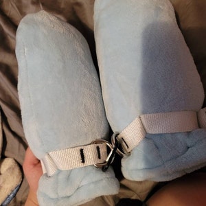Lockable Mittens/ Abdl Mittens/age Regression Mittens - Etsy