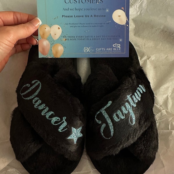 Personalized Girls Slippers for Kids Ages 3 to 10 Years - Non-skid ...