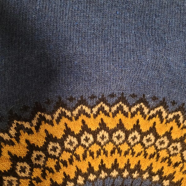 Wool Sweater Icelandic Pattern - Etsy