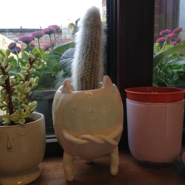 The Grumpopuff Collection - Handmade Ceramic Succulent Cactus Pot ...