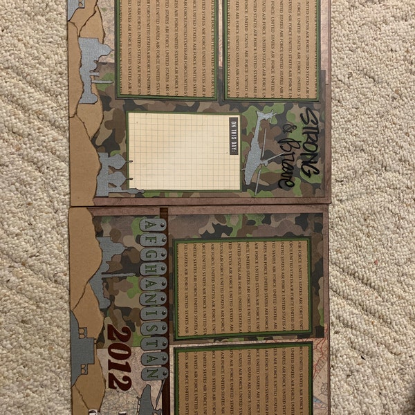 HO HO HO 12x12 Double Premade Scrapbook 2-page Layout Christmas - Etsy