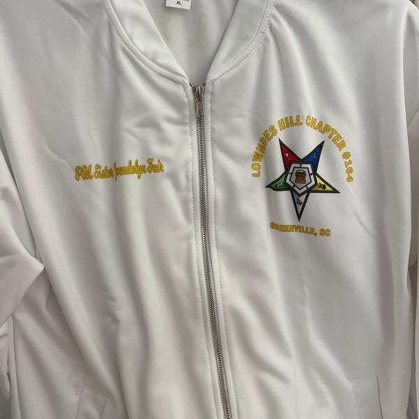 Personalized OES Eastern Star Jacket, Custom Order of the Eastern Star ...