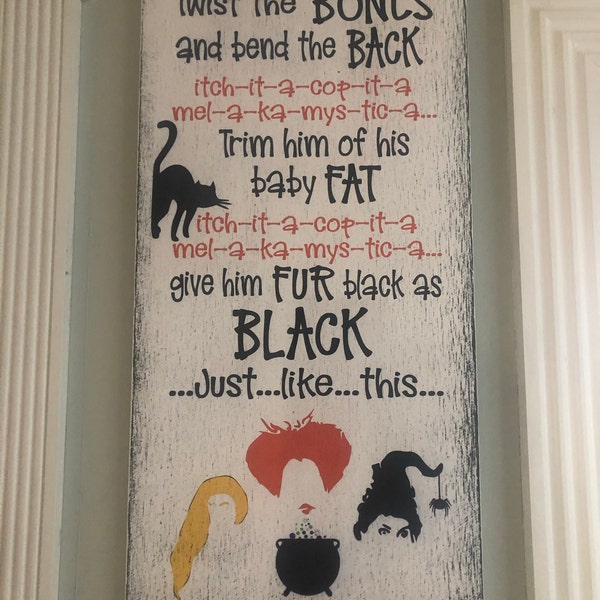 Halloween Decor - Hocus Pocus - Fall - Autumn - Wood Sign - Wallhanging ...