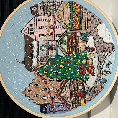 Forest Landscape, 3d Embroidery Pattern. Hand Embroidery Pattern PDF ...